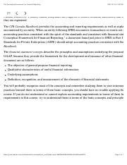 The Conceptual Framework For Financial Reporting Principles And Course Hero