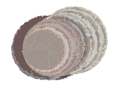Abstract Conceptual Geometric Messy Random Line Circles Pattern