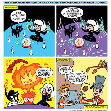 Bite Sized Archie Grillin Like A Villain Archie Comics