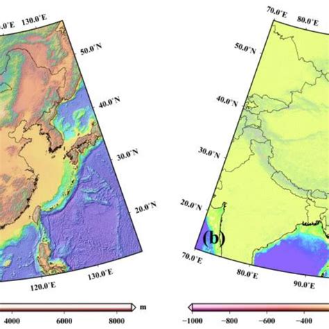 A Topography Based On Merged Srtm And B Residual Terrain Model Download Scientific Diagram