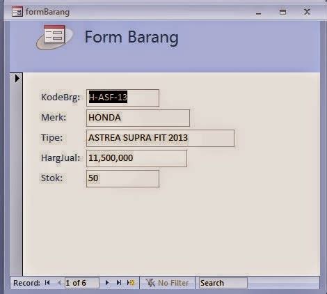 Cara Membuat Form Dalam Menit Di Ms Access Borneotutorials Blogspot