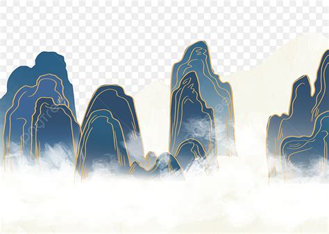 잉크 풍경 구름 중국 스타일 수묵화 풍경 Png 일러스트 및 Psd 이미지 무료 다운로드 Pngtree