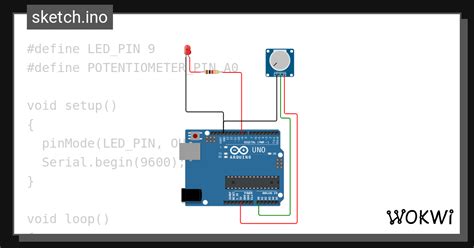 LED Potentiometer Test Wokwi ESP STM Arduino Simulator