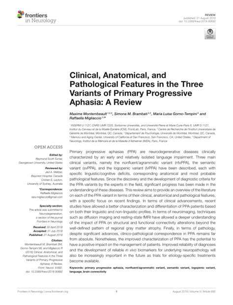 Pdf Clinical Anatomical And Pathological Features In The Three