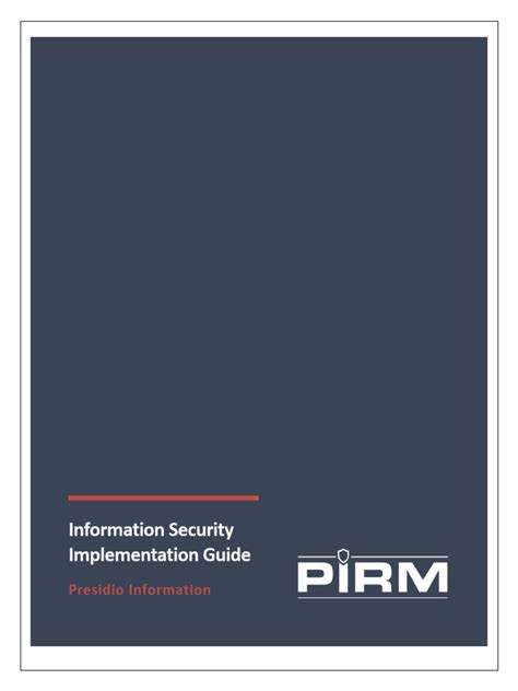 Information Security Implementation Guide Pdf Risk Information