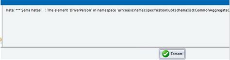 The Element Driverperson In Namespace Hatası Alıyorum