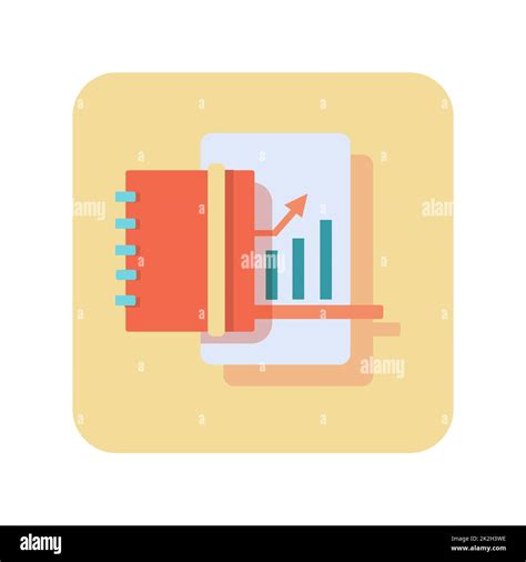 Abstract Button Icon Statistical Graph On White Background Vector