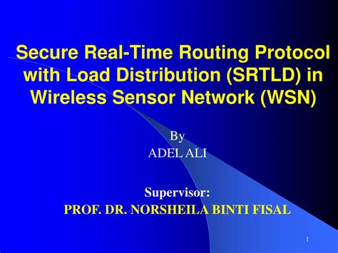 Ppt Secure Real Time Routing Protocol With Load Distribution Srtld