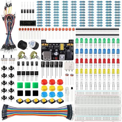 Miuzei Basic Starter Kit For Arduino Projects With Breadboard Power