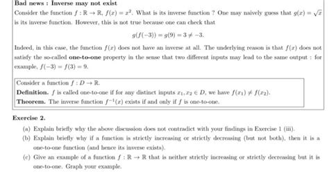 Solved Exercise 1 For Each Of The Following Function Fx