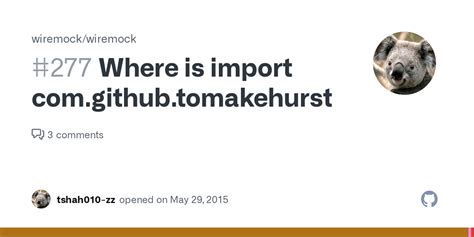 Where Is Import Comgithubtomakehurstwiremocktestsupport