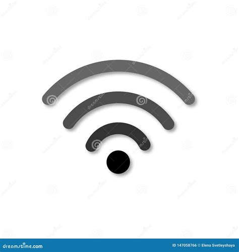 Wi Fi Icon Isolated 3d Wifi Vector Icon Paper Cut Art Style Stock Vector Illustration Of