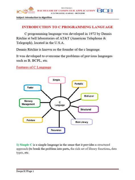 2 Introduction To C Programming Pdf C Programming Language