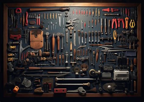 Premium Ai Image A Highangle Shot Of A Locksmiths Workbench