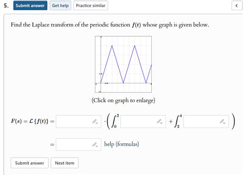 Solved Find The Laplace Transform Of ﻿the Periodic Function