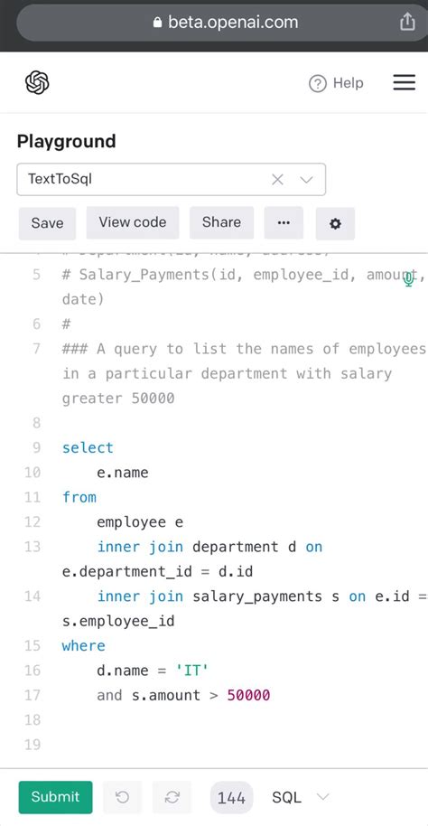 naveen kumar on linkedin chatgpt sql