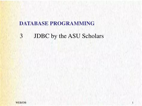 Ppt Database Programming Powerpoint Presentation Free Download Id