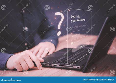 Man Protecting Personal Data On A Computer Laptop And Virtual Interface Cyber Security Concept