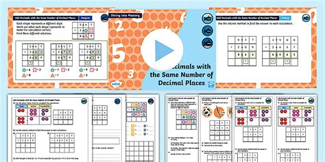 👉 Y5 Dim Step 4 Add Decimals With The Same Number Of Dp