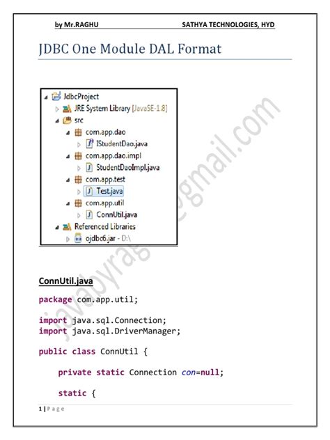 Jdbc Project Model Code Project Model Code Pdf Sql Java Programming Language