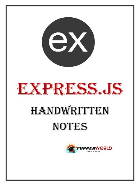 Expressjs Handwritten Notes Pdf