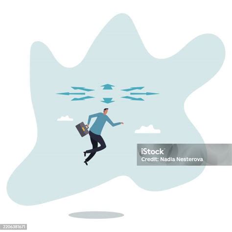 진로를 선택하고 인생을 결정하고 옳고 그른 방향을 결정하고 기회 도전 혼란 또는 생각을 찾아 디자인을위한 캐릭터를 찾으십시오 결정에 대한 스톡 벡터 아트 및 기타 이미지