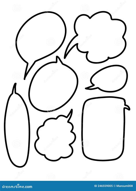 Black And White Of Text Box Stock Illustration Illustration Of Drawing Text 246559005