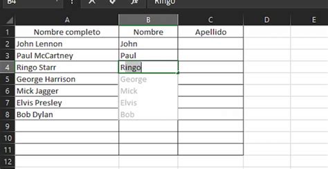 Cómo Separar Los Nombres Y Los Apellidos En Excel