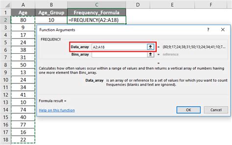 Frequency Formula In Excel Example How To Use Frequency Formula