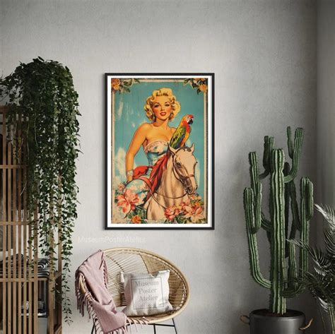 Marilyn Monroe Poster Famous Sex Symbol Of The 1950s 1960s Print