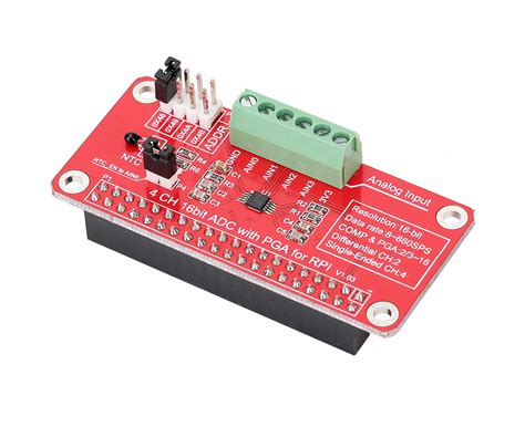 Adc Data Module Converter Analog To Digital Converter For Raspberry Pi B Catch Com Au