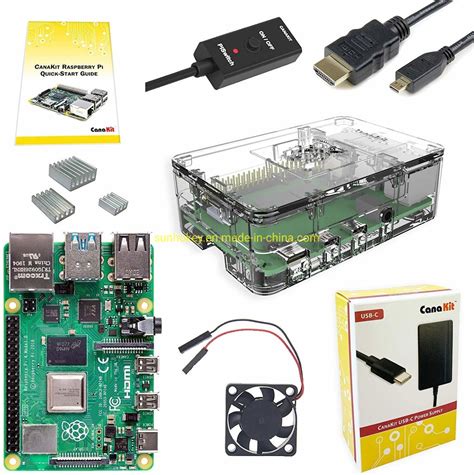 Raspberry Pi 4 4GB Basic Kit With Fan Original Raspberry Pi 4 And Raspberry Pi 4 Model B Pi 4b