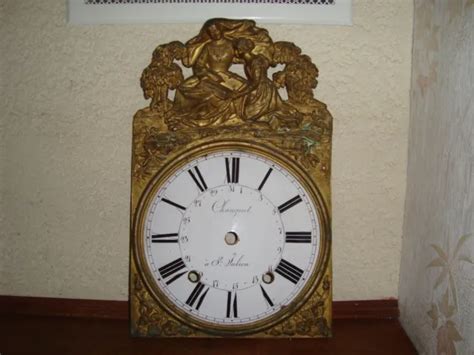 ANCIEN MOUVEMENT HORLOGE Comtoise Cadran Orologio Old Clock Uhr Reloj