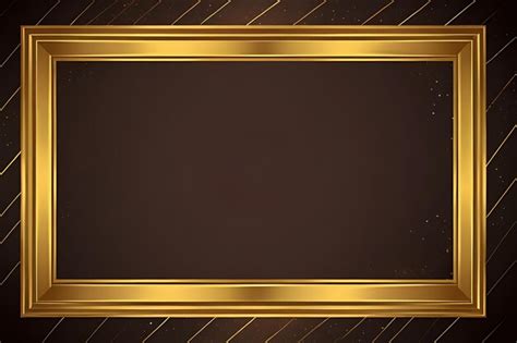 Abstract Golden Rectangular Frame Background Wallpaper Photo For Post