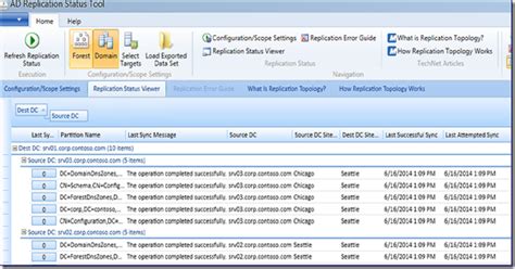 Active Directory Replication Status Tool Wont Open