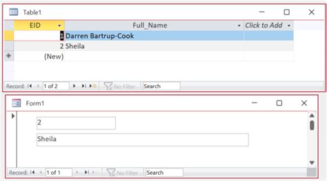 Vba How To Pull A Value From A Table In Access And Show It In A