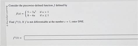 Solved Consider The Piecewise Defined Function F Defined Chegg