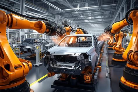 Premium Photo Robotic Manufacturing Efficiency