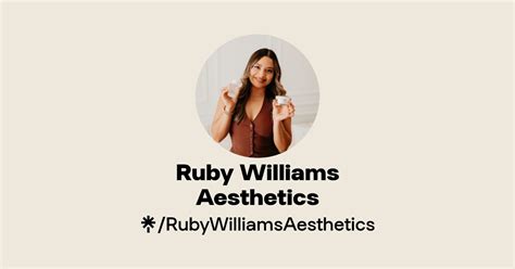 Ruby Williams Aesthetics Instagram Linktree