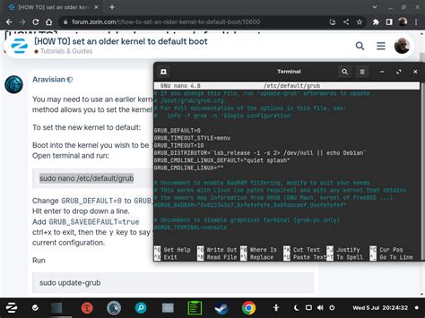 How To Set An Older Kernel To Default Boot Tutorials And Guides