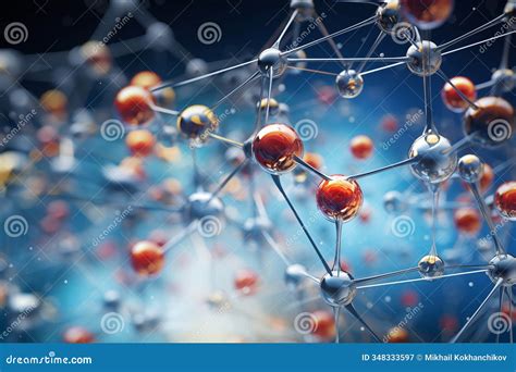 Molecular Structures In Chemical Interactions Stock Image Image Of
