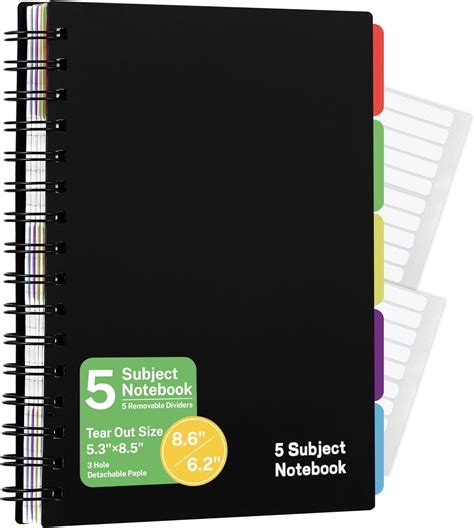 Five Star Advance Spiral Notebook 5 Subject College Ruled At Keith