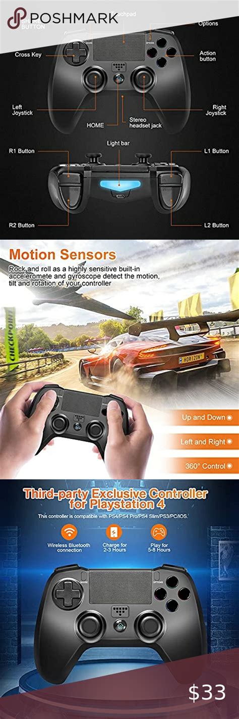 Ps4 Wireless Controller Ps4 Game Controller Wireless Bluetooth Controller