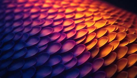 Ai가 생성한 미래 지향적인 배경의 선명한 색상의 거품 무료 사진