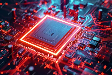 Premium Photo 3d Rendered Illustration Microchip Architecture Such As