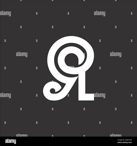 Letter Qr Overlapping Curves Line Logo Vector Stock Vector Image Art Alamy