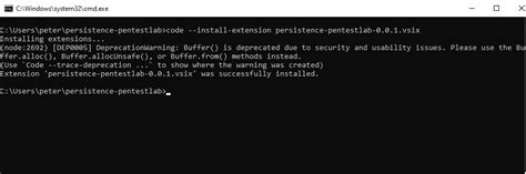 Persistence Visual Studio Code Extensions Penetration Testing Lab
