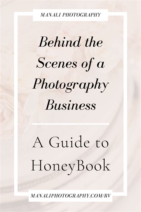 using honeybook to organize your photography business