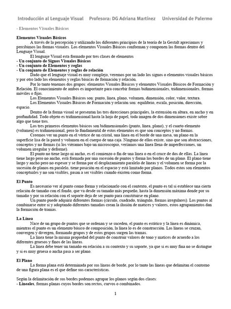 Unidad 3 Elementos Visuales Pdf Geometría