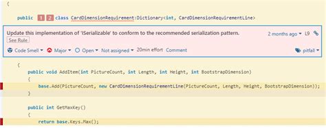 C Net Core Do Static Classes Need Iserializable From Sonarqube Stack Overflow
